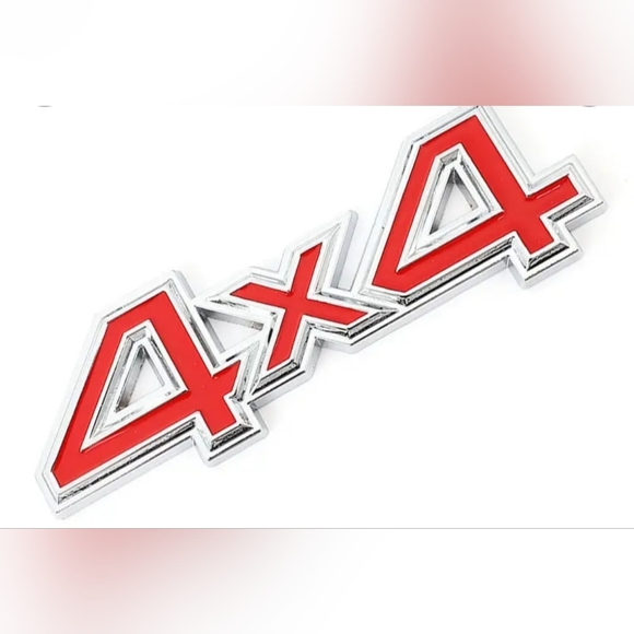 Other | One Red 3d 4x4 Badge Emblem 3m Adhesive | Poshmark